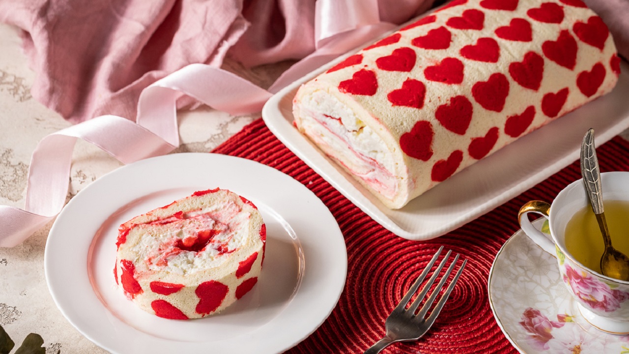 Sevgililər Üçün Ürək Naxışlı Zərif Rulet Resepti | Evdar.az